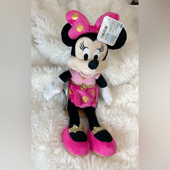 Toys | New Minnie Mouse For Girls Pink Soft Disney Stuffed Animal Toy ...